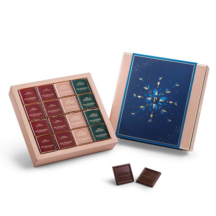 The Peninsula Boutique & Café - Festive Chocolate Carré - 16 pieces